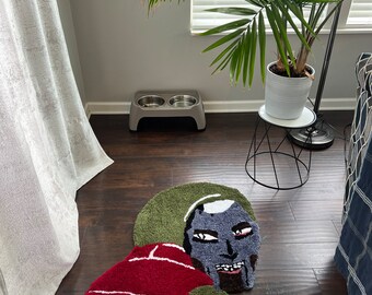 MF Doom Tufted Rug Custom Rug Handmade Rug - Etsy