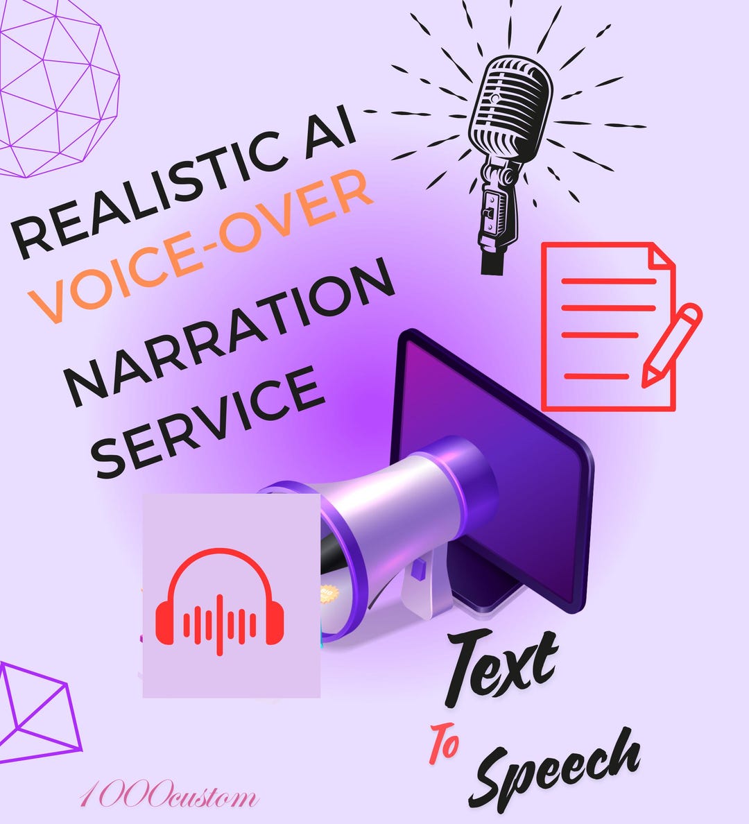 Realistic AI Voice-over Narration Service. Transform Your Text Into ...