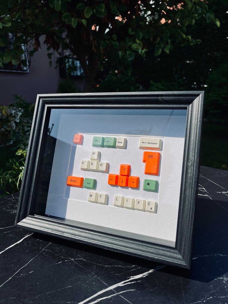 Keyboard Keys Diorama - Etsy