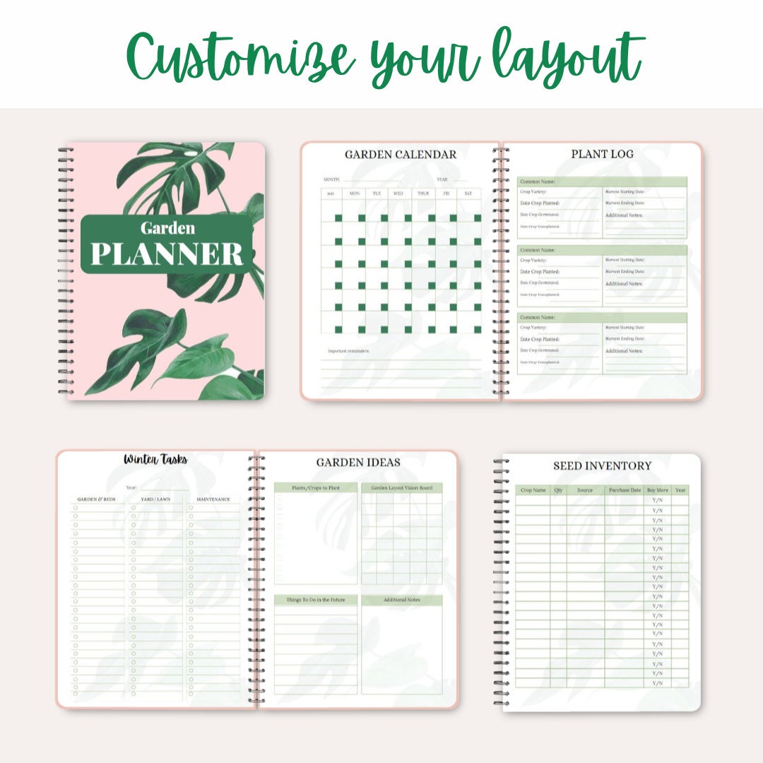 Gardening Planner Printable, Garden Planner, Plant Planner, Garden ...