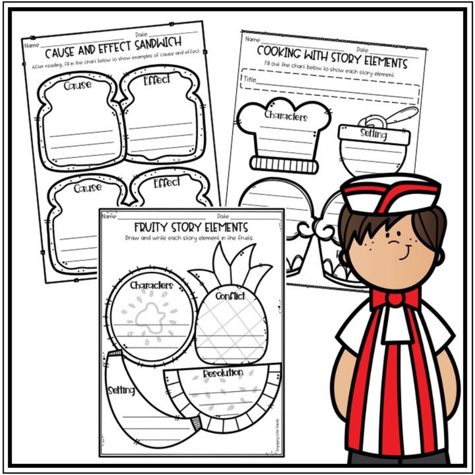 Story Elements Graphic Organizers - Etsy