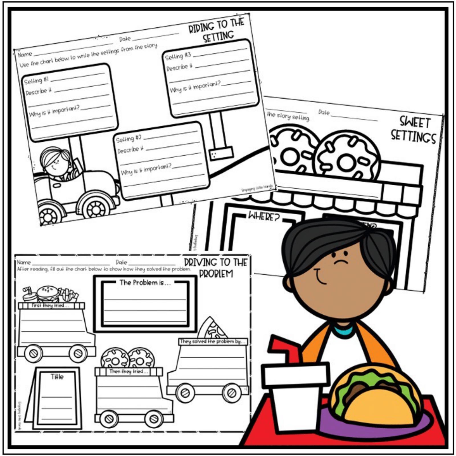 Story Elements Graphic Organizers - Etsy