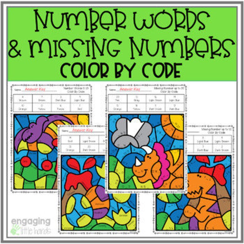 Number Sense Color by Code - Etsy