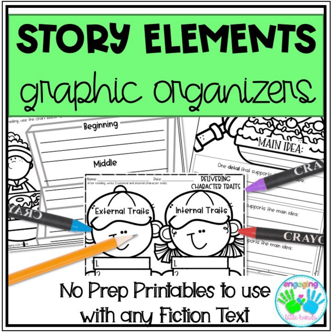 Story Elements Graphic Organizers - Etsy