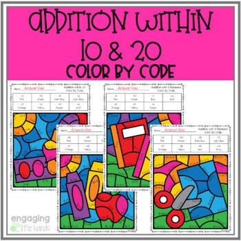 Addition Color by Code FREEBIE - Etsy
