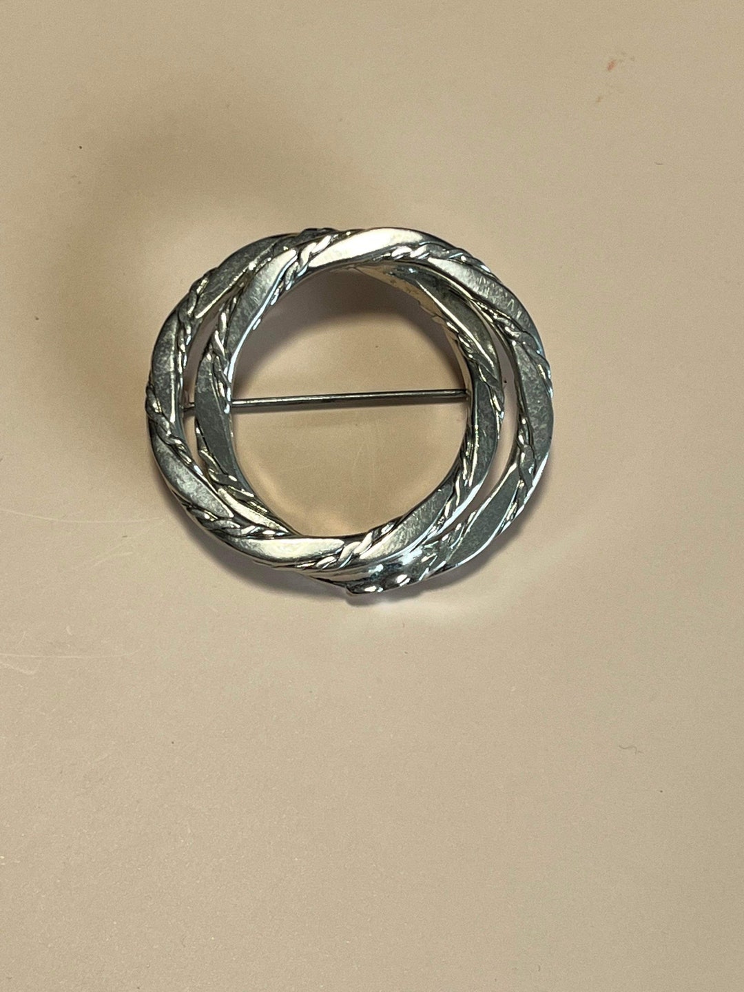 Lapel Pin, Silver 2 Infinity Interlocked Circles - Etsy