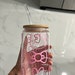 Pink Hello Kitty Glass Cup W/ Bamboo Lid and Glass Straw - Etsy