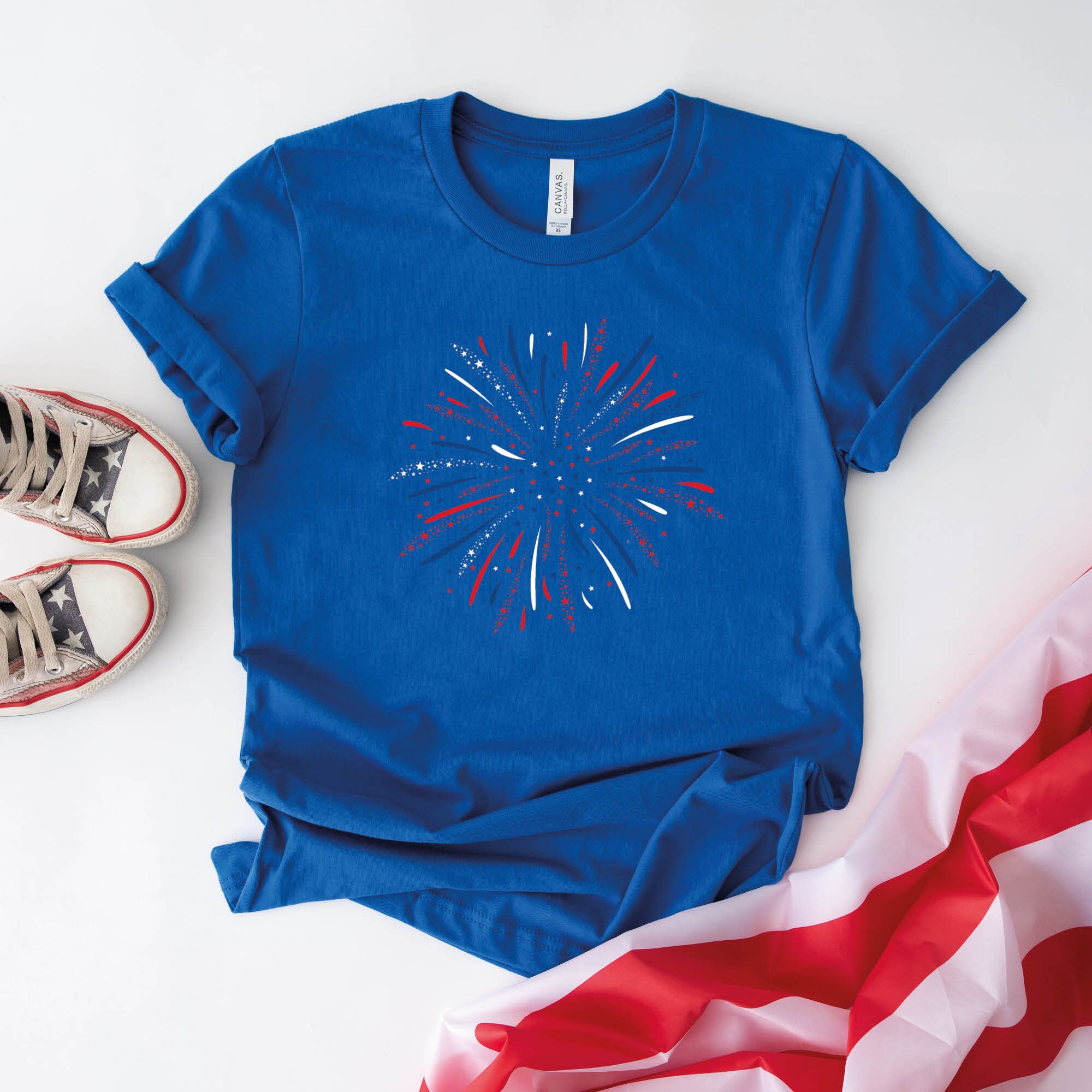 Firework Usa Shirt Patriotic Shirt American Tee 4th Of July T Shirt