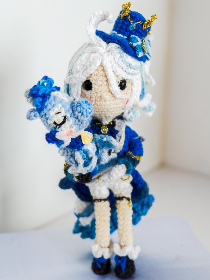 Crochet Furina, Realm of Hydro Archon and Sea Friends (e-book ...