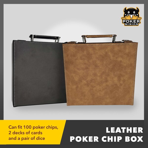Leather Poker Chip Case - Etsy