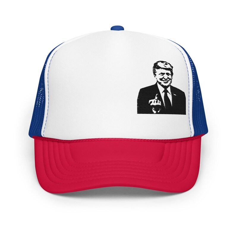 Trump Middle Finger Trucker Hat Hat, Trump Embroidered Trucker Hat ...