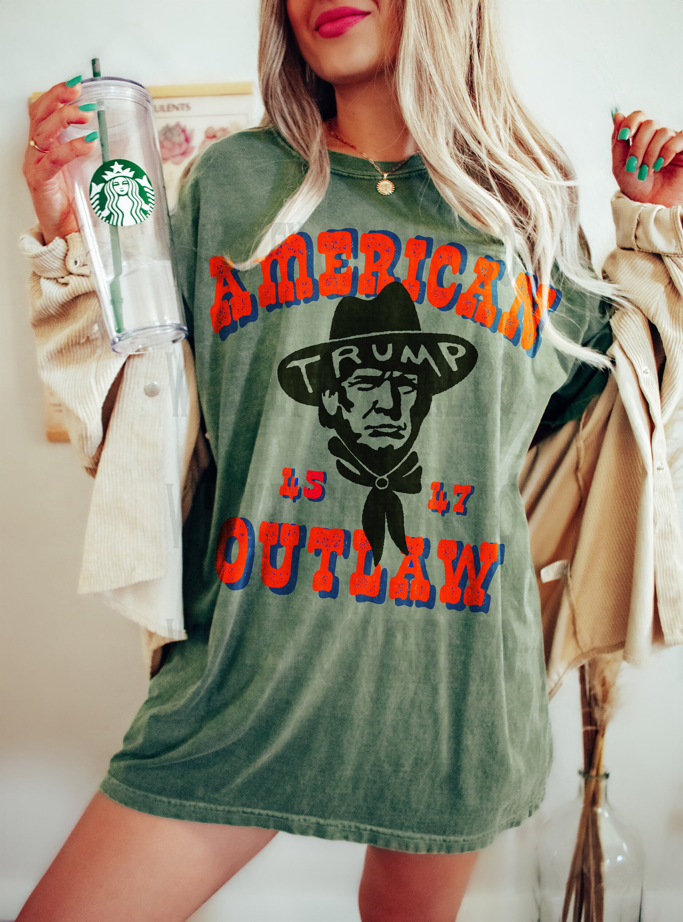 American Outlaw Tee, Outlaw President Tee, Trump Tee, Trump T-shirt ...