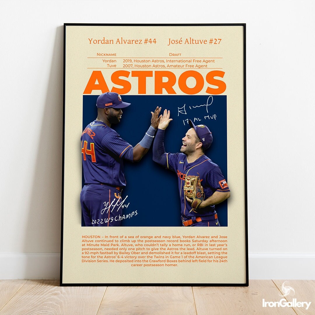 Yordan Alvarez Poster Jose Altuve Poster Sports Poster - Etsy