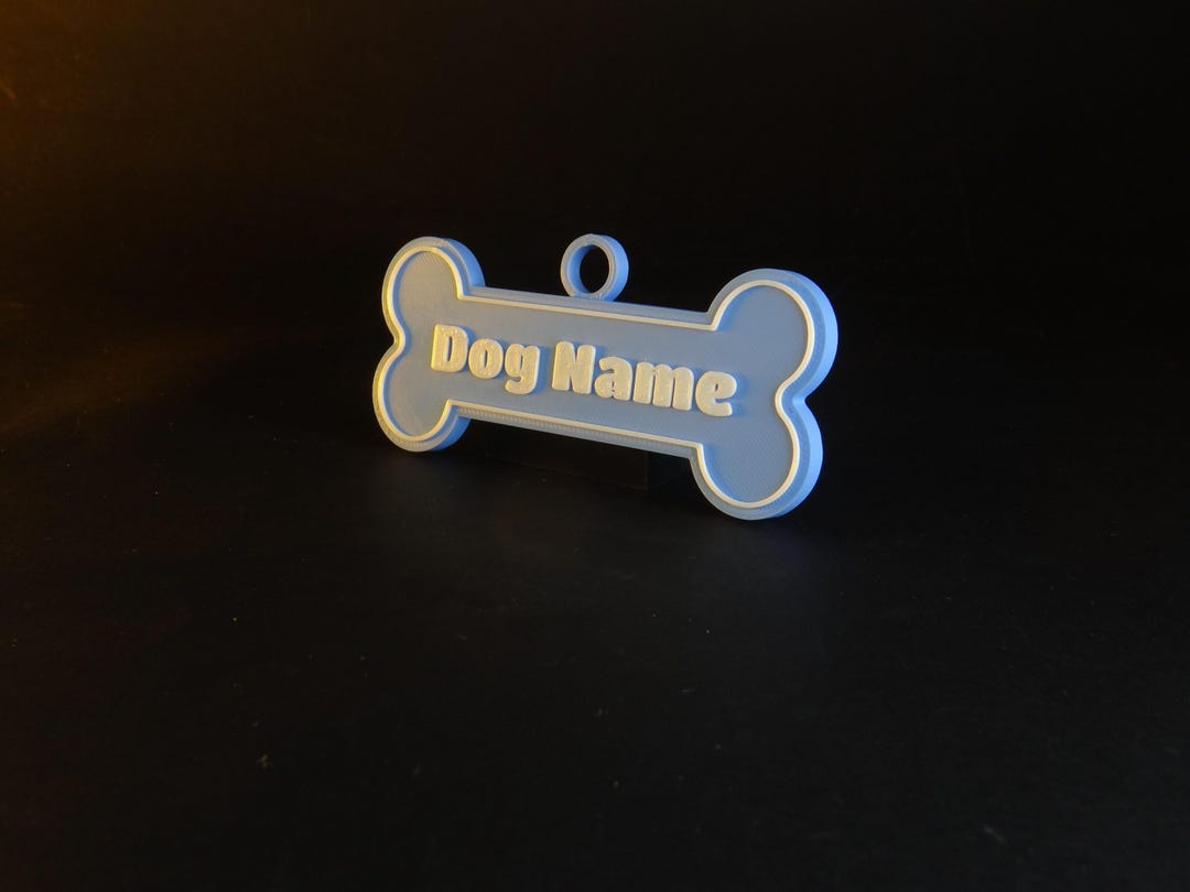 Dog Name Tags , Pet Name Tags , Dog ID Name Tag , Dog Collar Tag , Dog ...