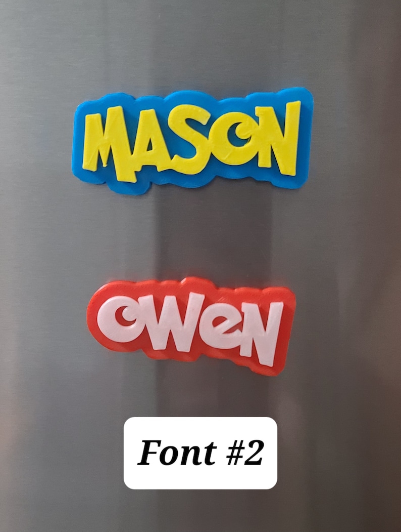 Personalized Name Fridge Magnets, Locker Magnet, Mailbox Tag ...