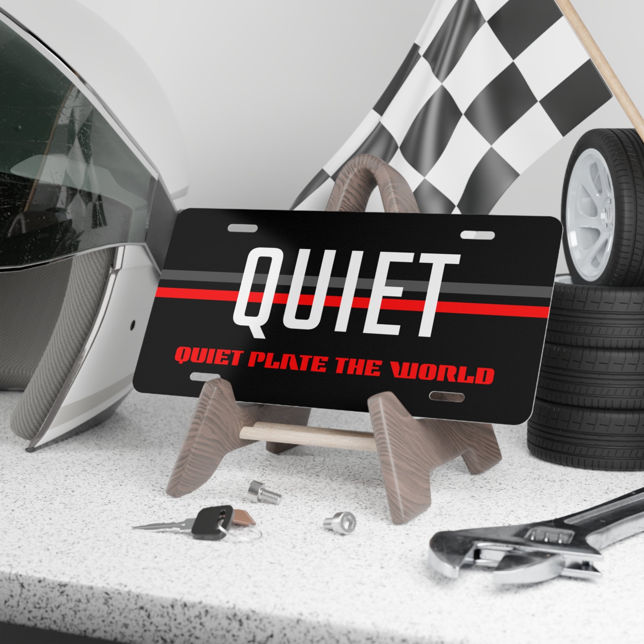 Quiet License Plate, Vanity Plate, Quiet Plate, Quiet, Will Run, Fuck ...