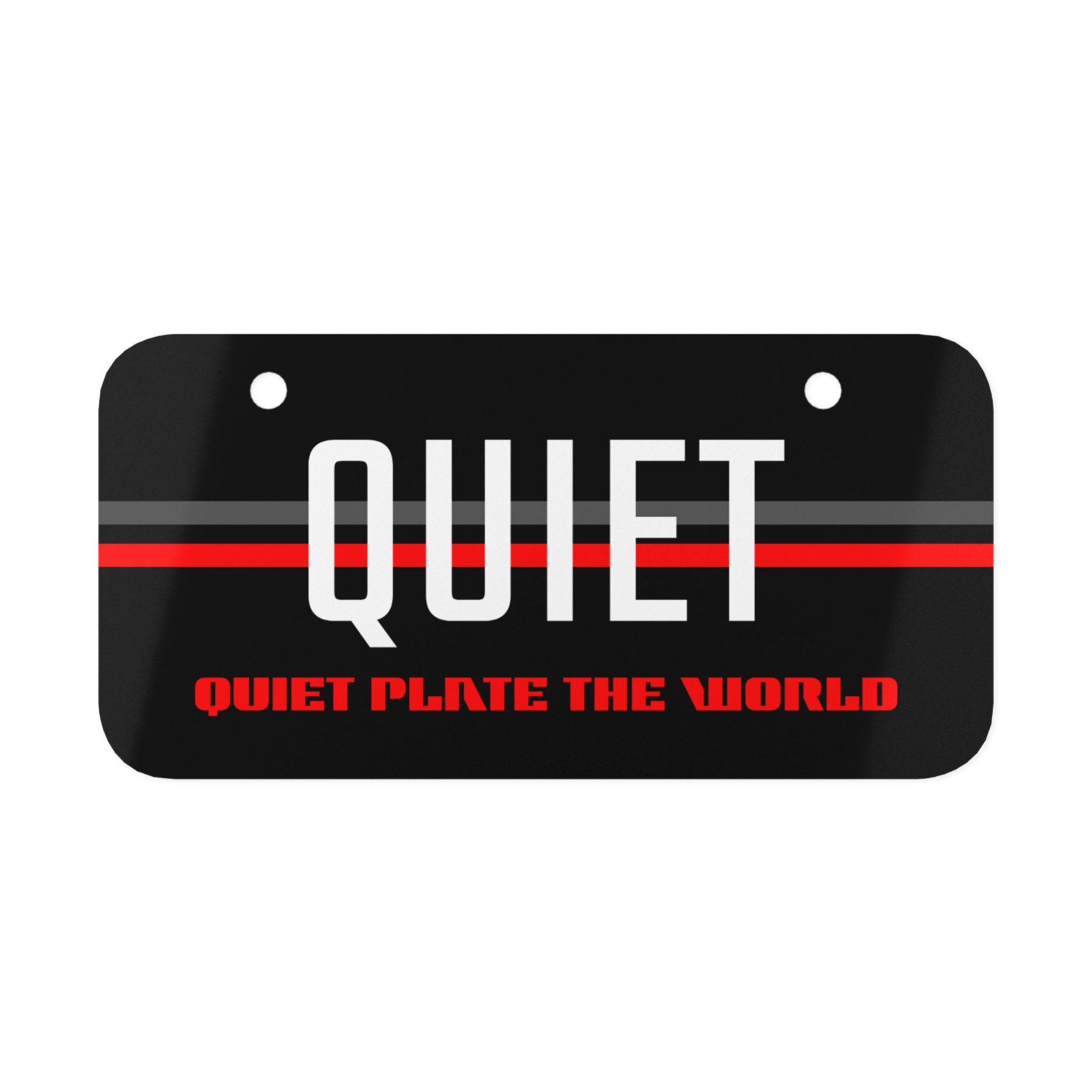 Quiet License Plate, Vanity Plate, Quiet Plate, Quiet, Will Run ...