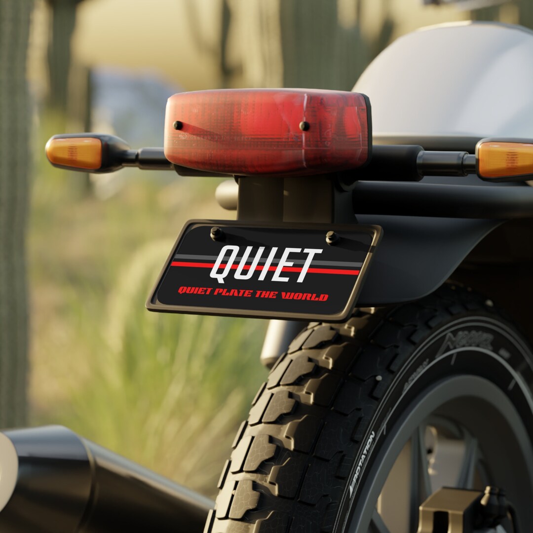 Quiet License Plate, Vanity Plate, Quiet Plate, Quiet, Will Run ...