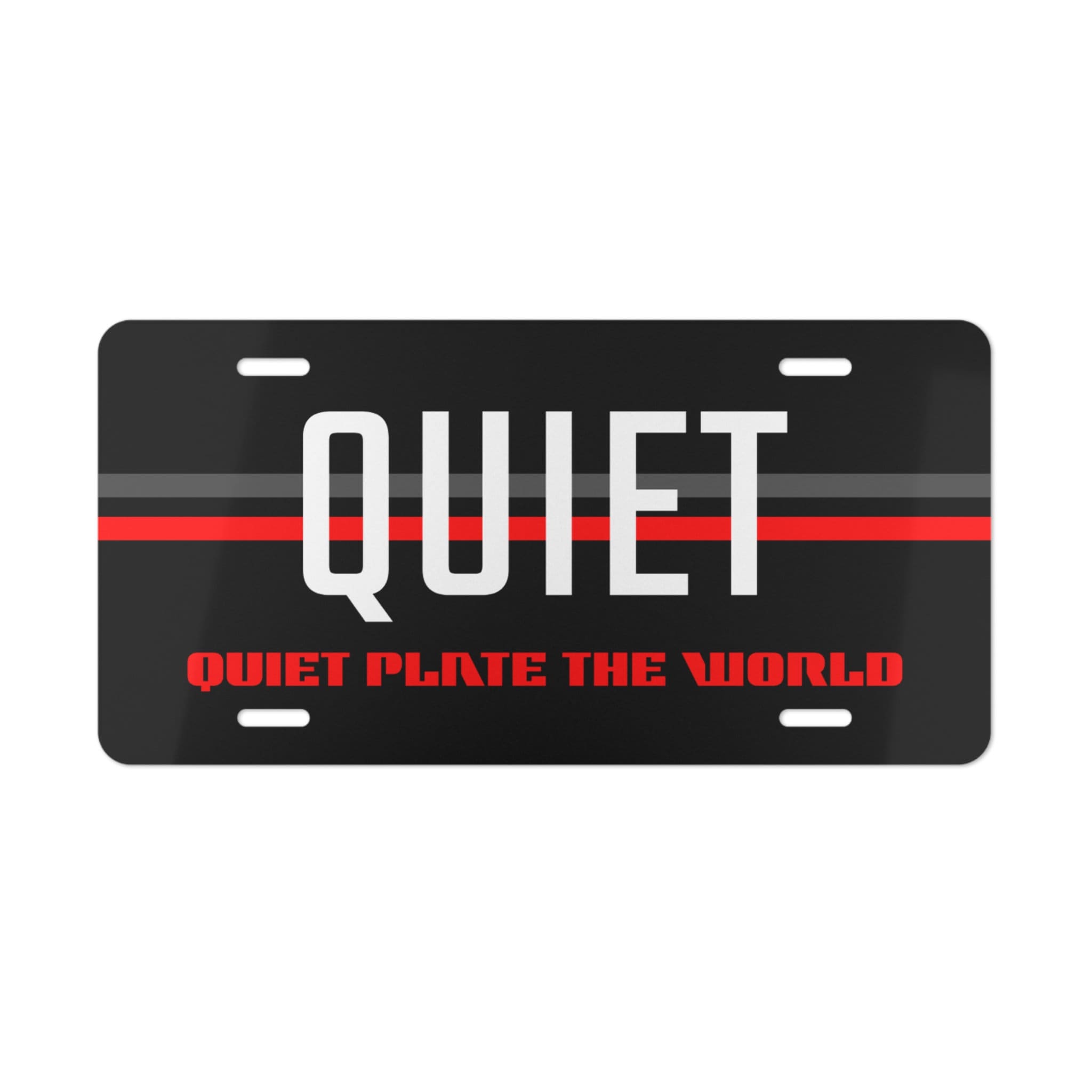 Quiet License Plate, Vanity Plate, Quiet Plate, Quiet, Will Run, Fuck ...