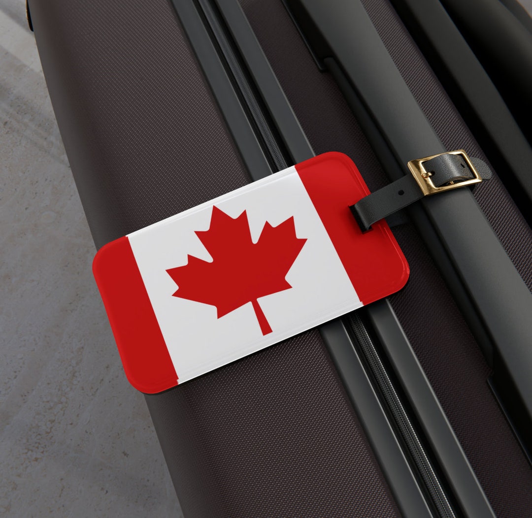Canada Luggage Tag, Canadian Flag Luggage Tag, Suitcase Tag, Backpack ...