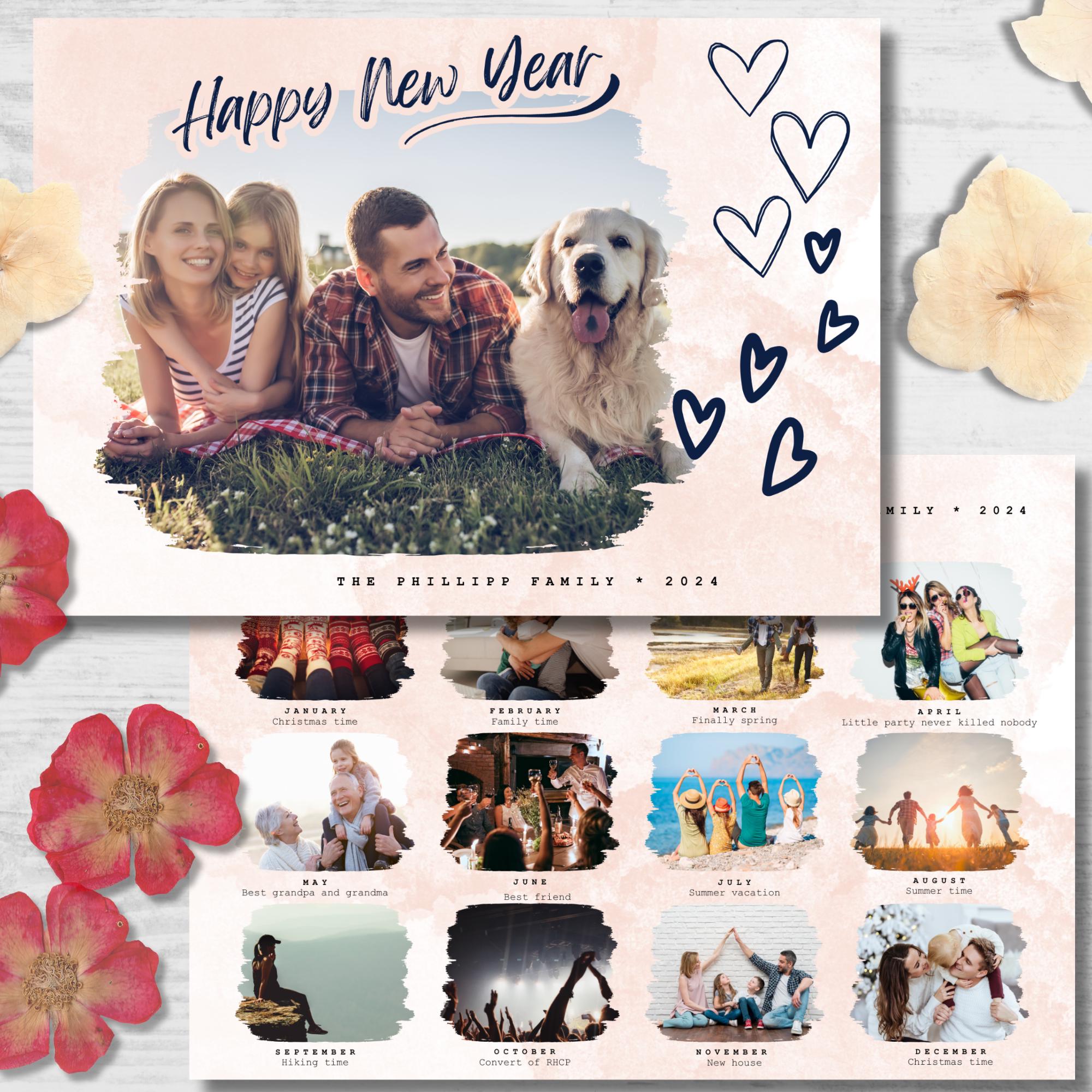 Personalized Family Year in Review E-card: Photo Collage Template ...