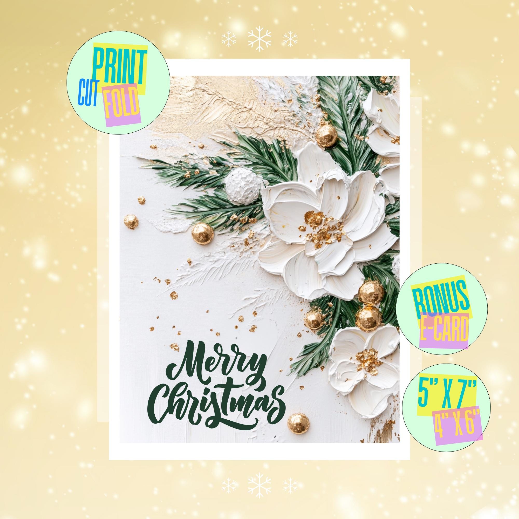 Printable Christmas Cards | Elegant Festive E-cards | Christmas PNG ...