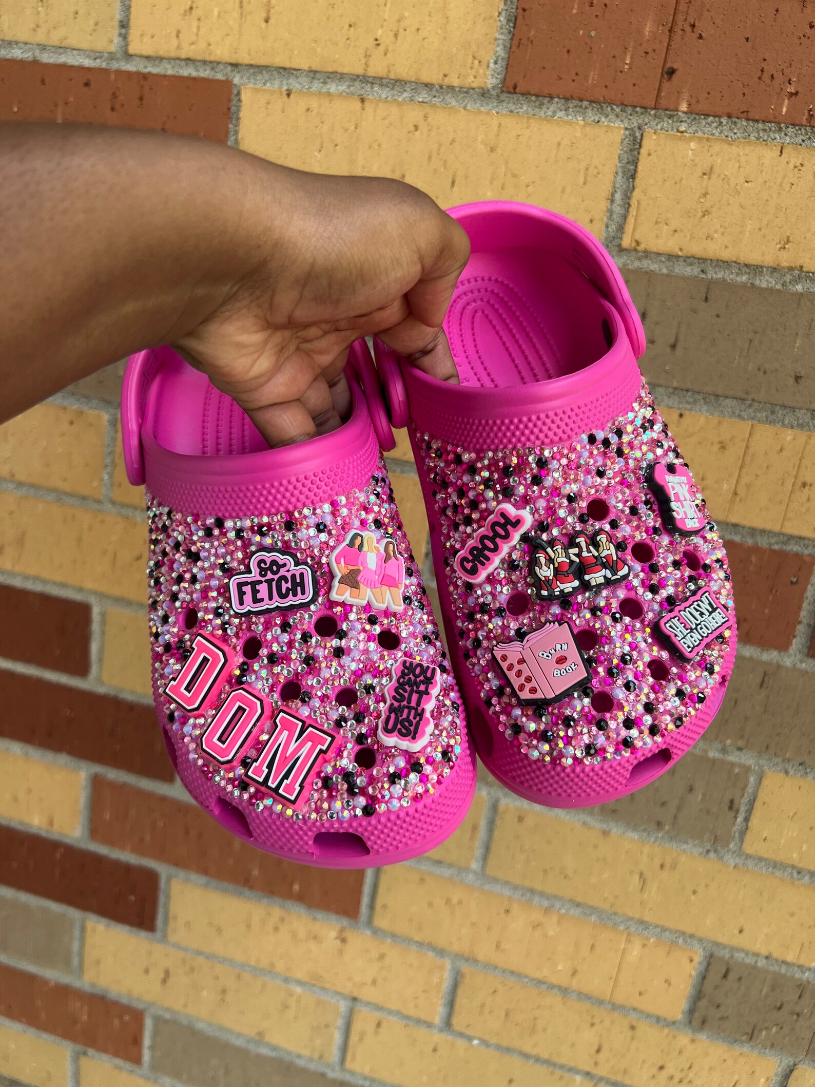 Customized Mean Girls Rhinestone Crocs - Etsy