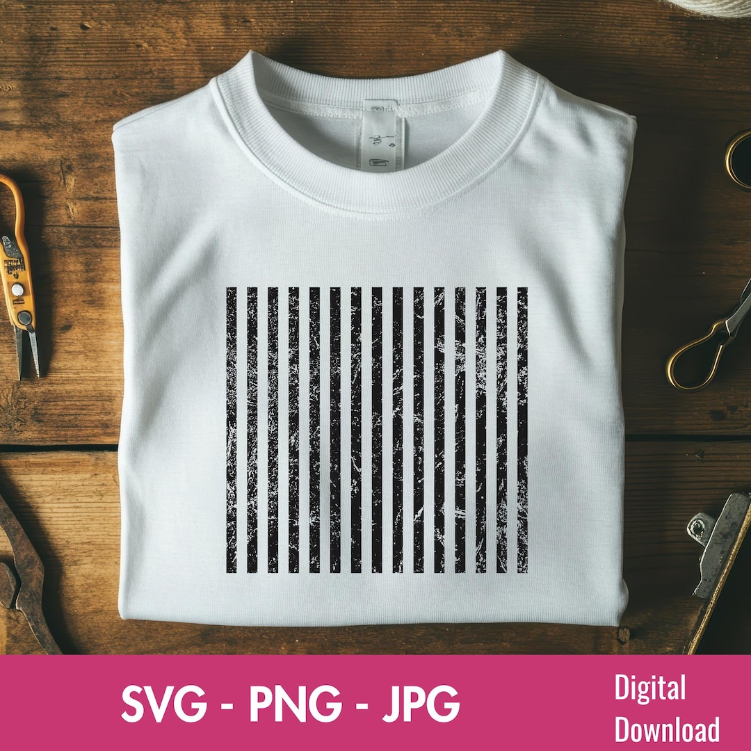 Distressed Stripe Pattern SVG: Seamless Line Design Cut Files (digital ...