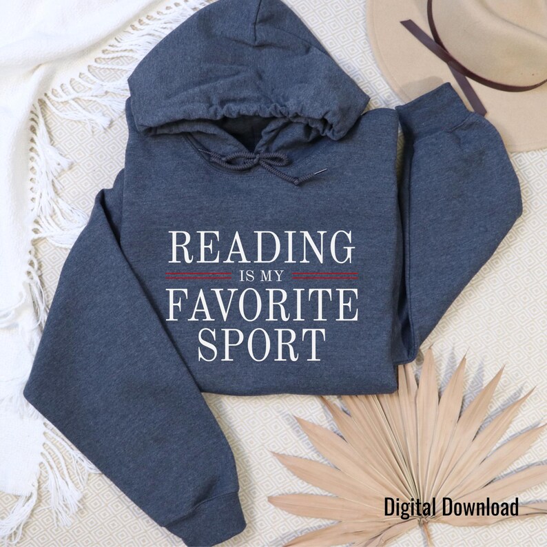Reading is My Favorite Sport SVG PNG, Funny Book Lover Cut File ...