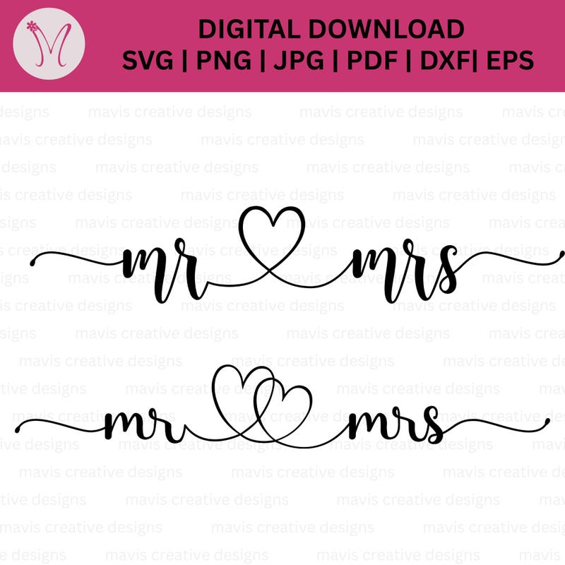Mr and Mrs Svg for Sign - Etsy