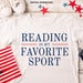 Reading is My Favorite Sport SVG PNG, Funny Book Lover Cut File ...