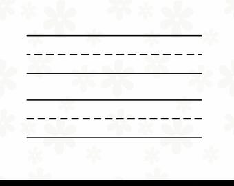 Notebook Paper Line Svg, Lined Paper Svg, Digital Writing Paper Line ...
