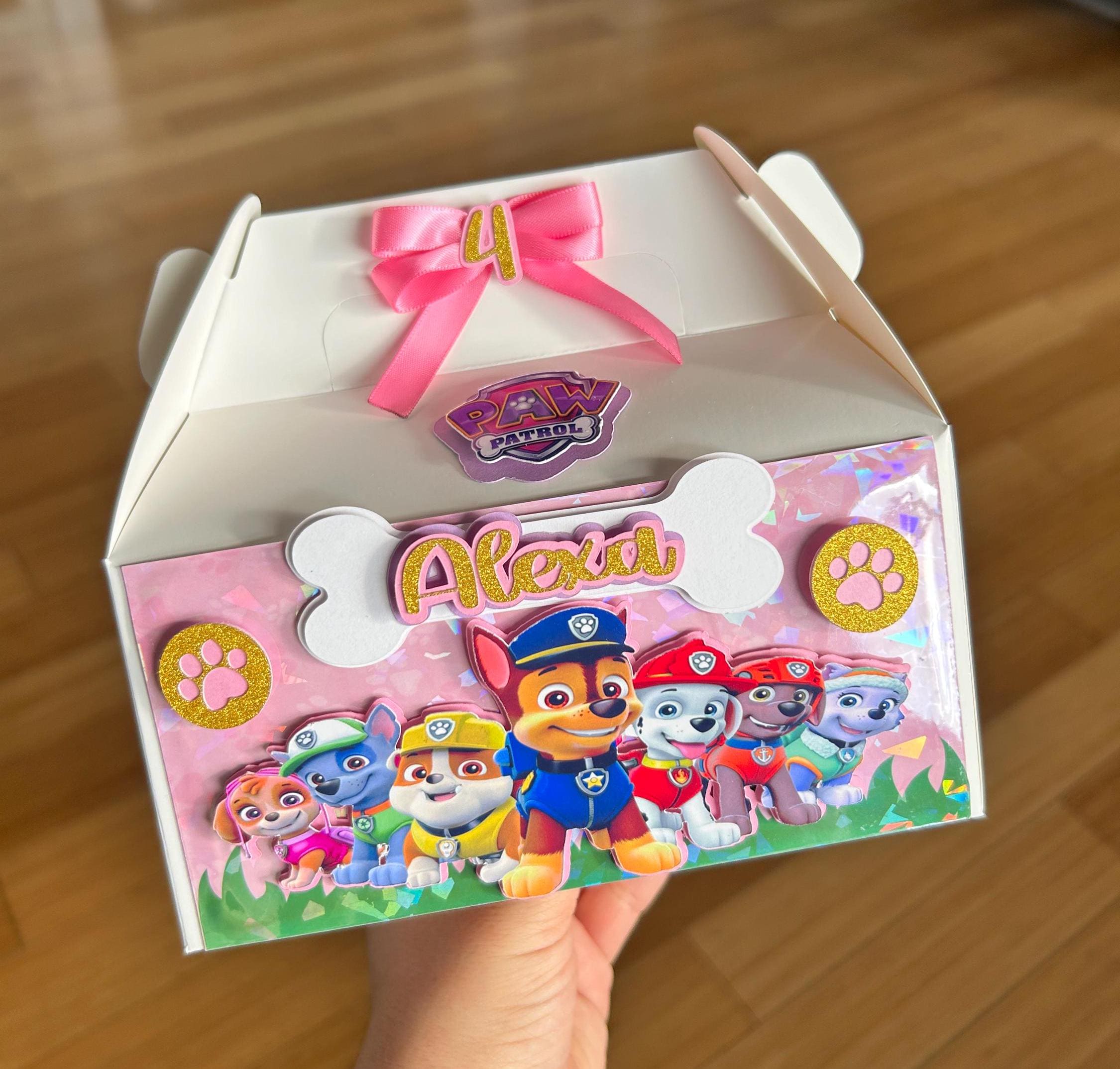 Paw Favor Boxes, Patrol Favor Boxes, 3D Favor Boxes, Pups Party, Paw ...