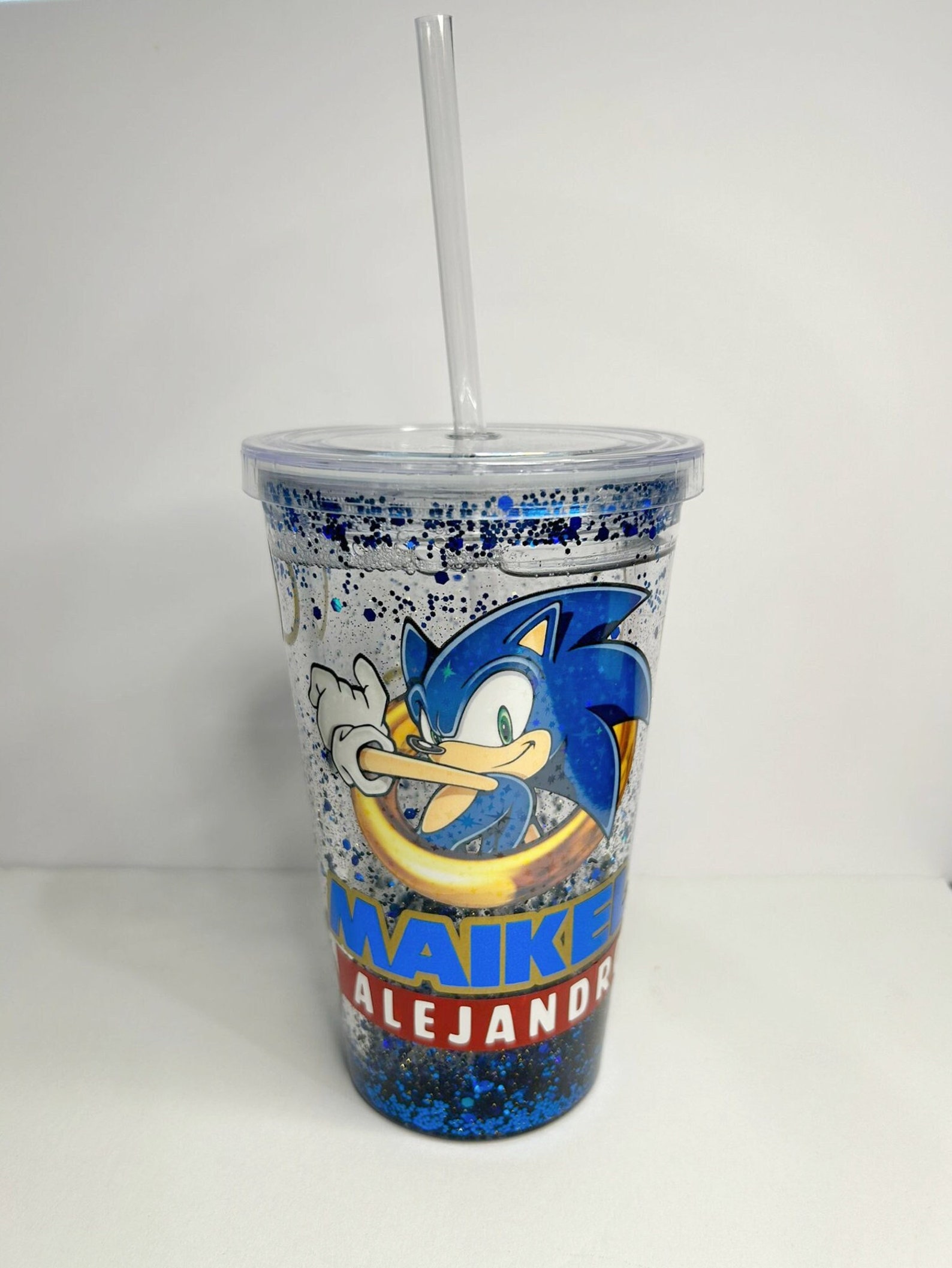 Sonic Tumbler, Gift for Children, Sonic Plastic Tumbler, Sonic Acrylic ...