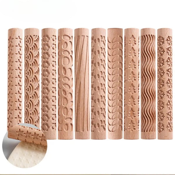 Embossed Rolling Pin - Etsy