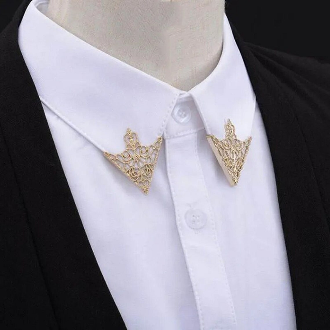 Vintage Triangle Shirt Collar Pin Collar Brooch Women's - Etsy