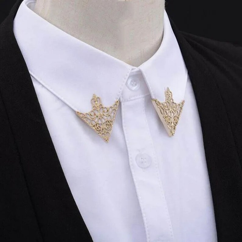 Vintage Triangle Shirt Collar Pin Collar Brooch Women's - Etsy