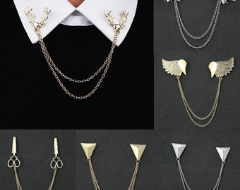 Collar Pin Chain - Etsy