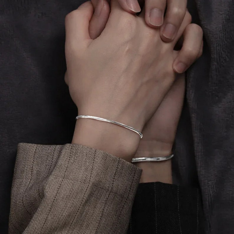 2pcs/set Magnet Couple Bracelets Heart Attraction Bracelet Stainless ...