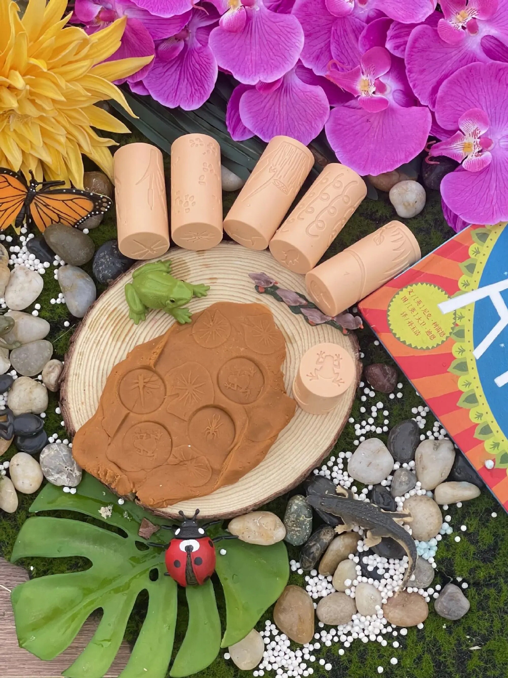 Pottery Tools Clay Modeling Pattern Rollers Floral Marine Insect ...