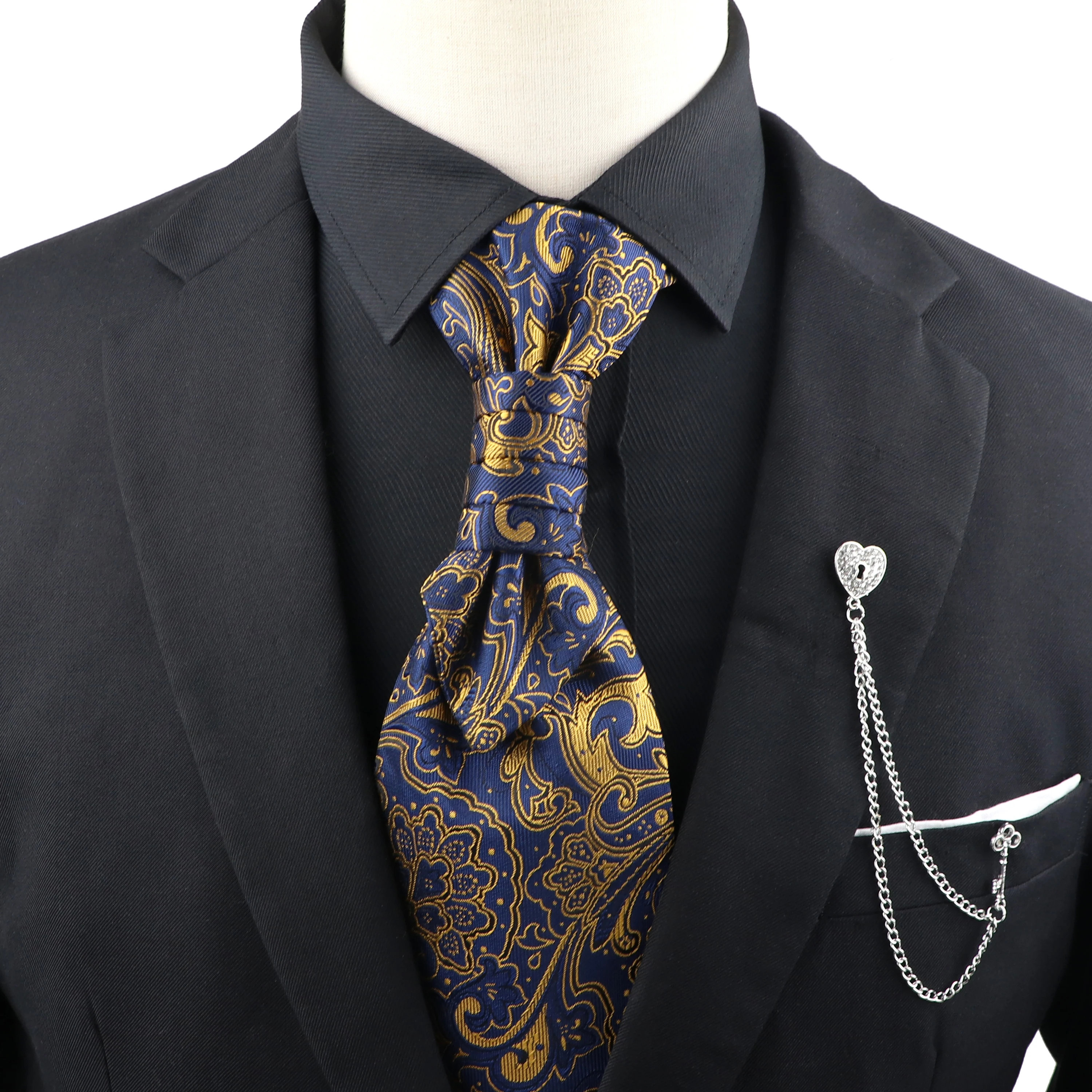 Fashion Gentleman Tassel Brooch for Men Suit Shirt Collar Chain Lapel ...