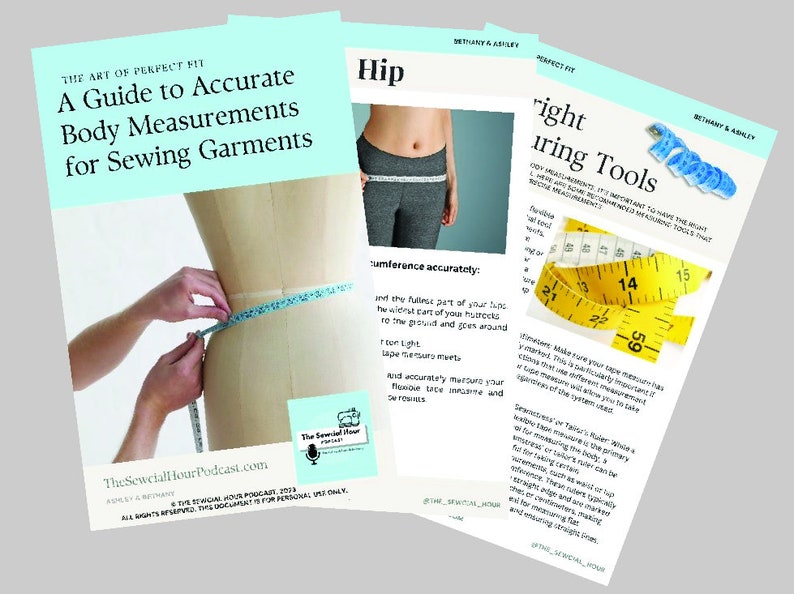 A Guide to Accurate Body Measurements for Garment Sewing | E-book ...