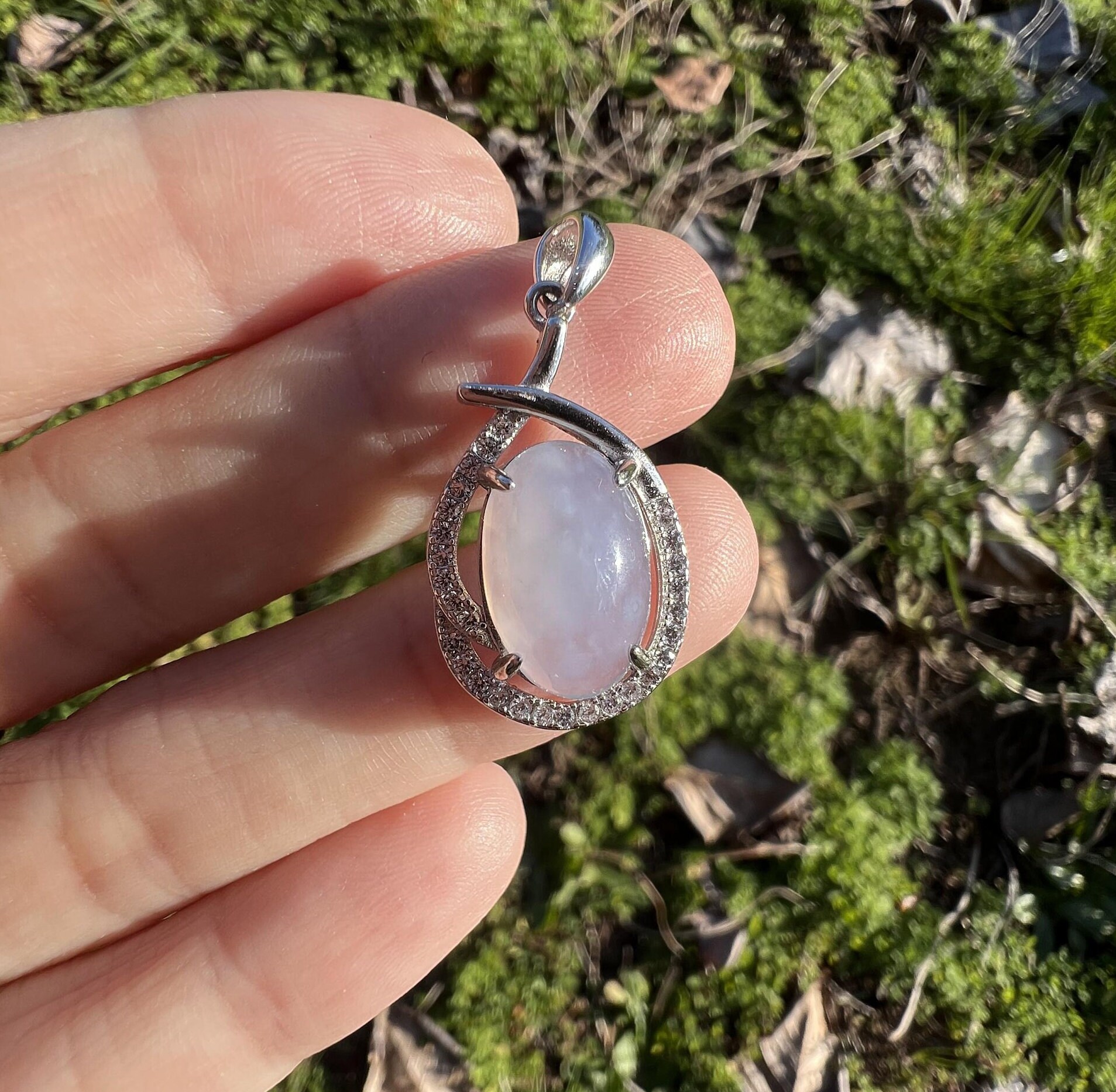 Ellensburg Blue Agate Pendant, Ellensburg Blue Jewelry in Sterling ...