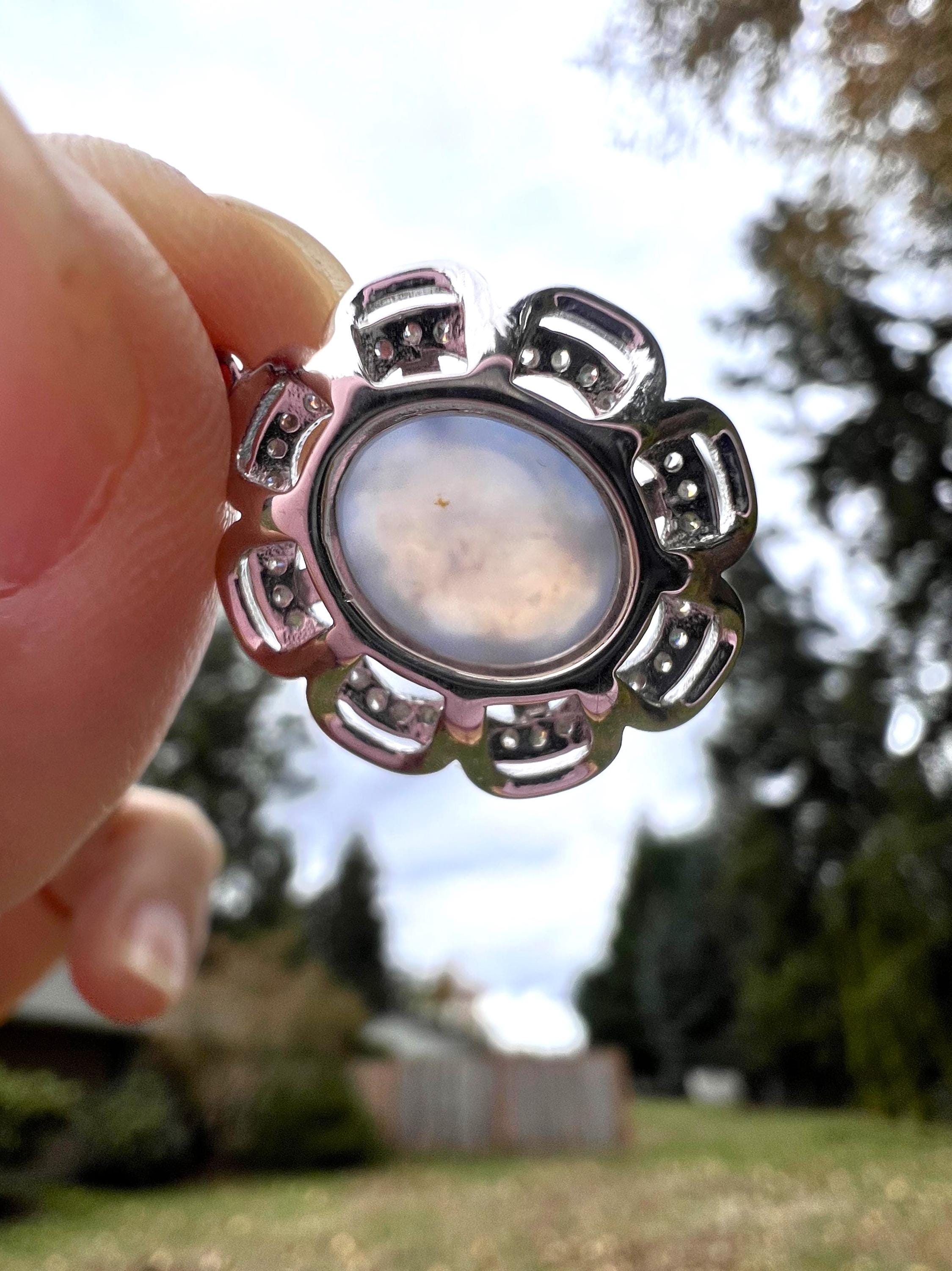 Ellensburg Blue Agate Pendant, Ellensburg Blue Jewelry in Sterling ...