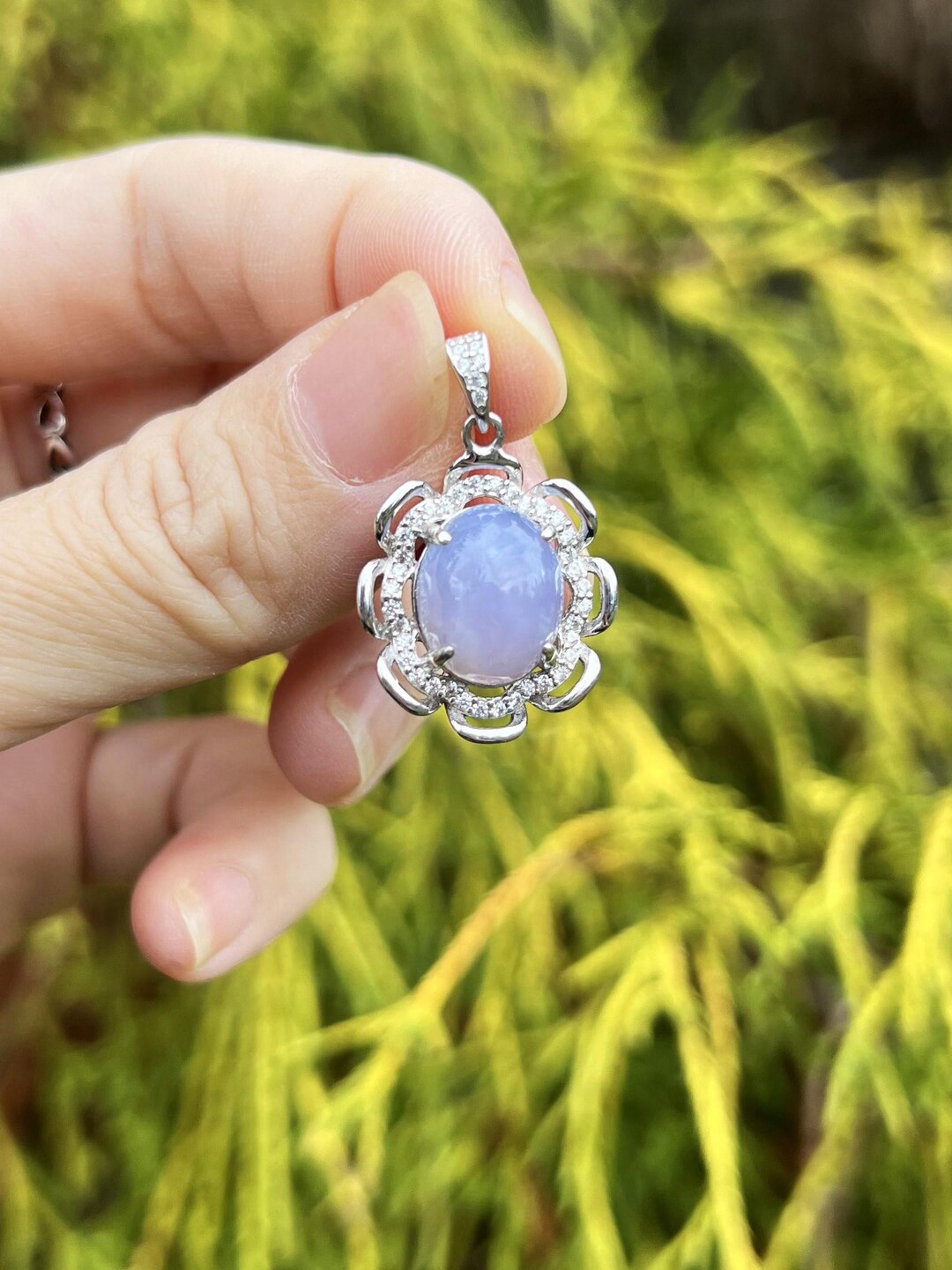 Ellensburg Blue Agate Pendant, Ellensburg Blue Jewelry in Sterling ...