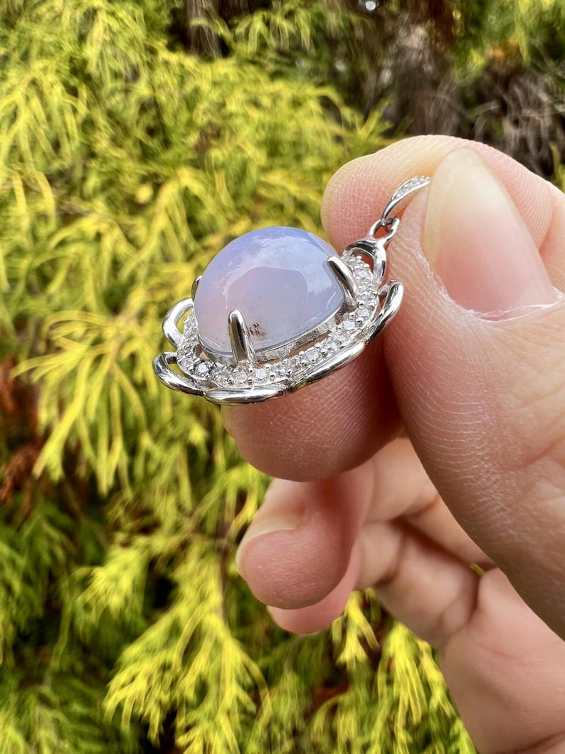 Ellensburg Blue Agate Pendant, Ellensburg Blue Jewelry in Sterling ...