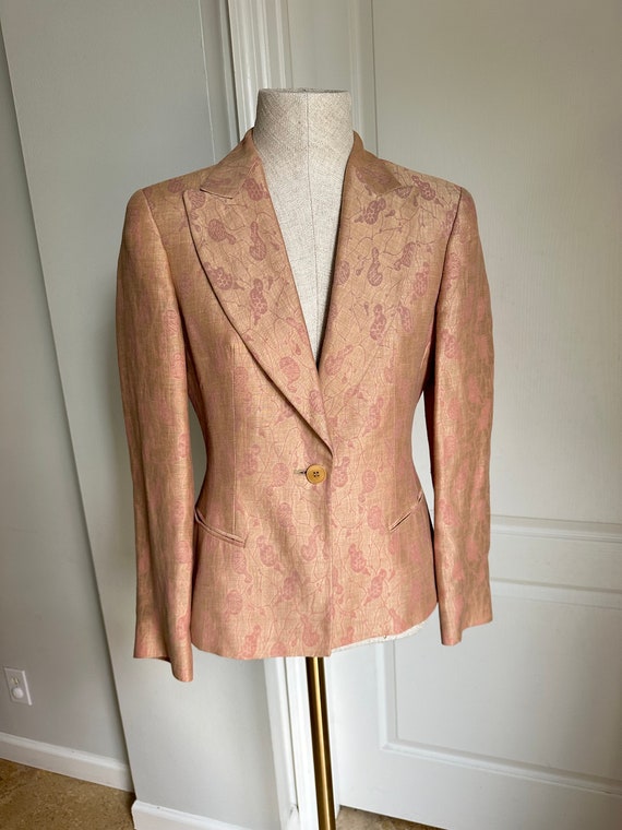 Giorgio Armani Le Collezioni Linen/Silk blend Blazer … - Gem