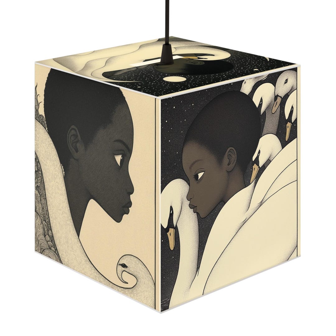 Cube Lamp, Swan Lullaby Story Cube Lamp Drift off in a Dream, Night ...