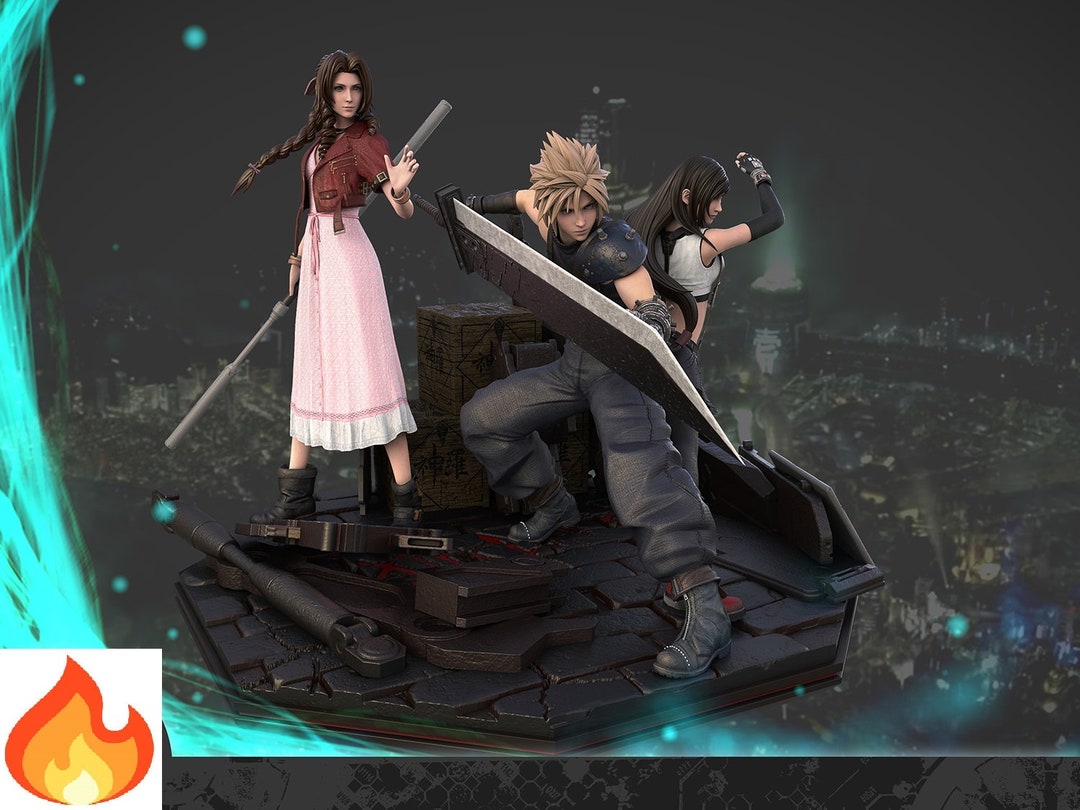 3D Model STL FAN ART Final Fantasy Remake Fire3dstl - Etsy