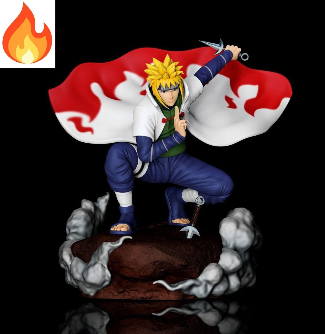 3D Model STL FAN ART Minato Namikaze Fire3dstl - Etsy